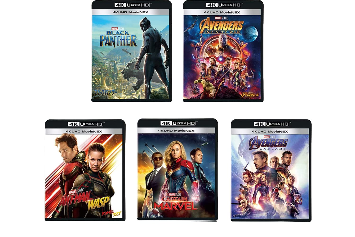 【Amazon.co.jp限定】MARVEL 4K UHD MovieNEX 19本セット(MARVEL インフィニティ・サーガ オリジナルアートボード付き) [Blu-ray]