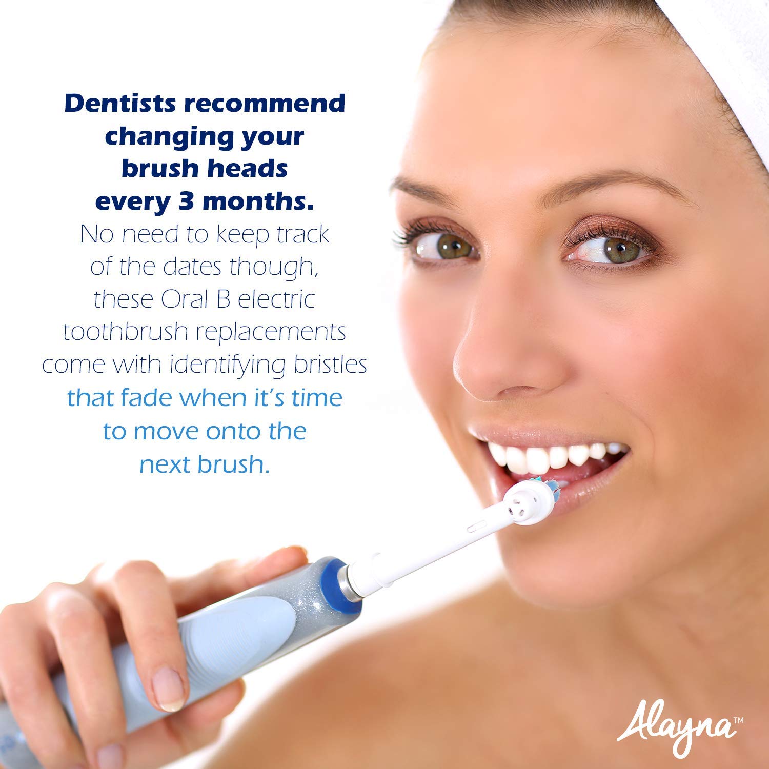 Replacement Brush Heads Compatible With Oral B- Double Clean Design, Pack of 20 Generic Electric Toothbrush Replacement Heads- Fits Oralb Pro 7000, 1000, 8000, 9000, 1500, 5000, Kids, Vitality & More!