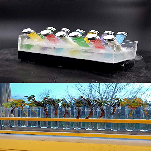 45ml Clear Plastic Test Tubes, 25x140mm Tube for Sample, for Scientific Experiments, Party, Decorate The House, Candy Storage, 6 Pcs.