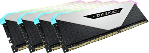 CORSAIR Vengeance RGB RT 32GB (4x8GB) DDR4 3600 (PC4-28800) C18 1.35V Desktop Memory