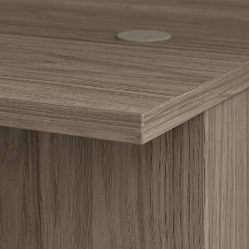 Bush Business Furniture Office 500 L Shaped Executive Desk with Drawers, 72W, Modern Hickory