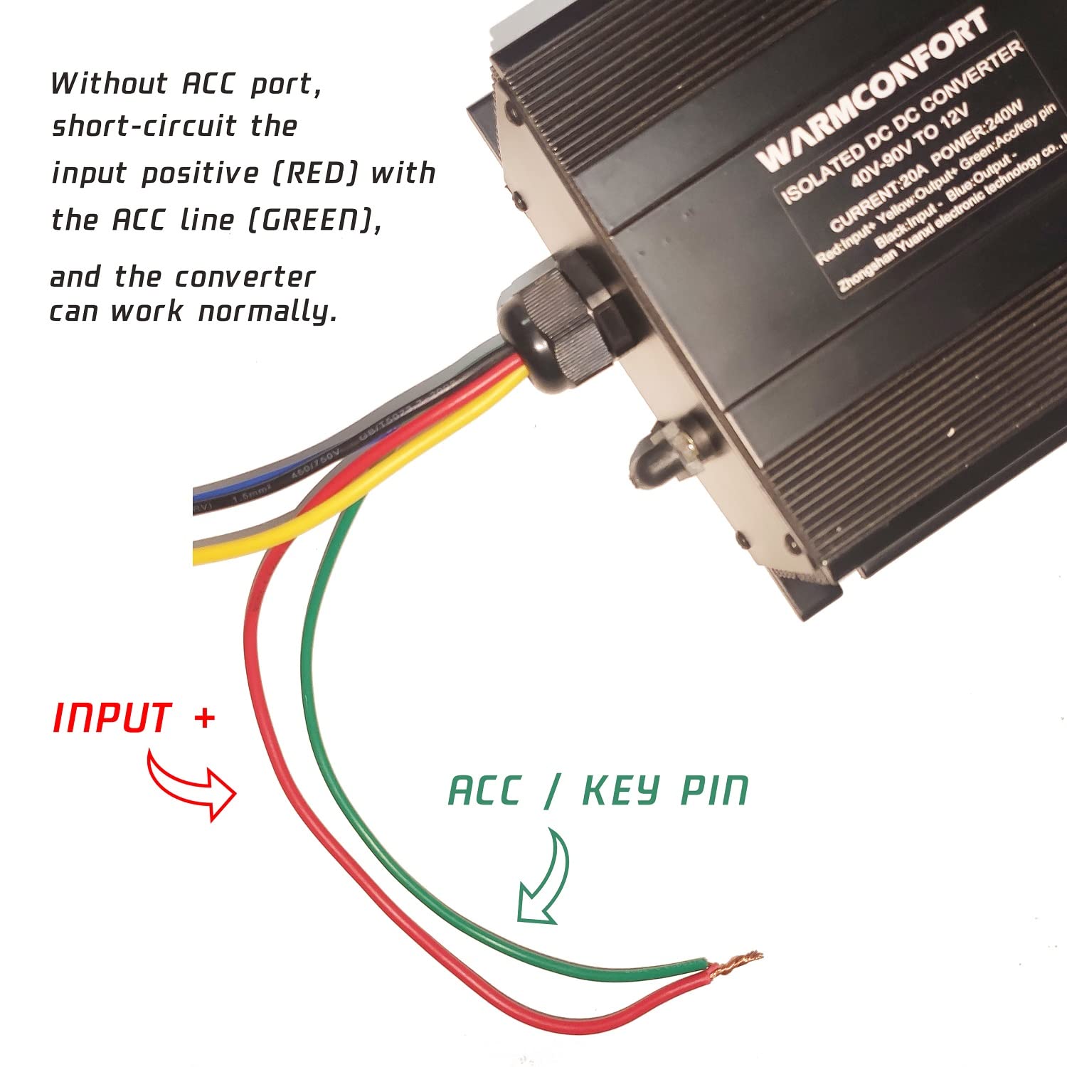 48V 60V 72V to 12V 50A Buck Converter 600W Step Down DC to DC Converter Transformer Reducer for Golf CART Scooters & Bicycles