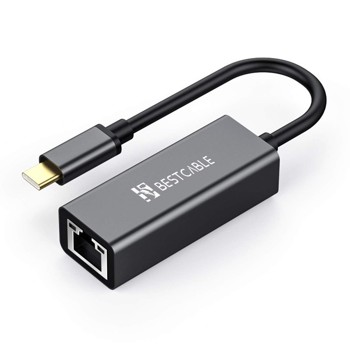 BEST CABLE USB C Network Adapter,USB C to RJ45 Gigabit Ethernet LAN Network Adapter Supporting 10/100/1000 Mbps Compatible for MacBook Pro 2019 2018 2017 iPad Pro MacBook Air XPS Galaxy S9 S8 and More