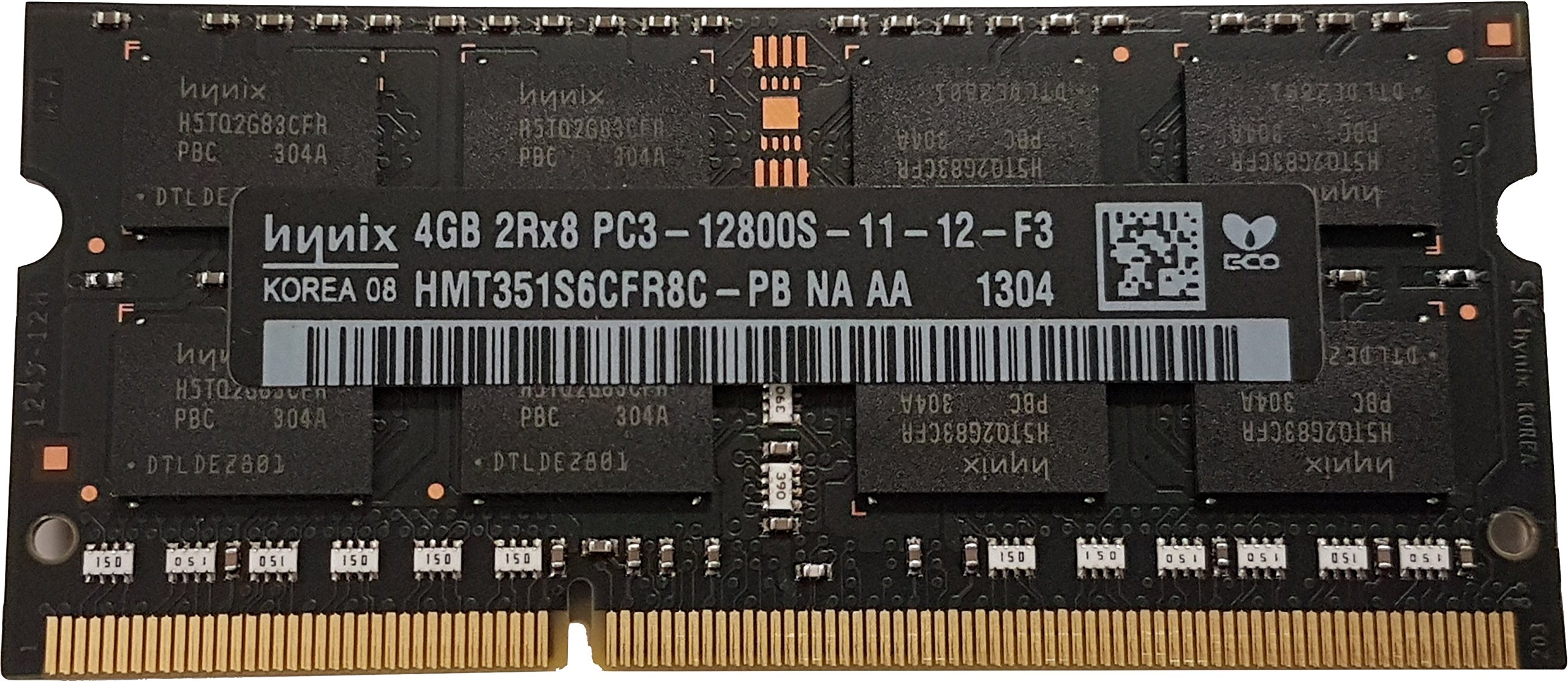 8GB RAM Kit (2x4GB) Hynix DDR3 1600mhz SODIMM Notebook Memory Laptop PC3-12800s HMT351S6CFR8C-PB