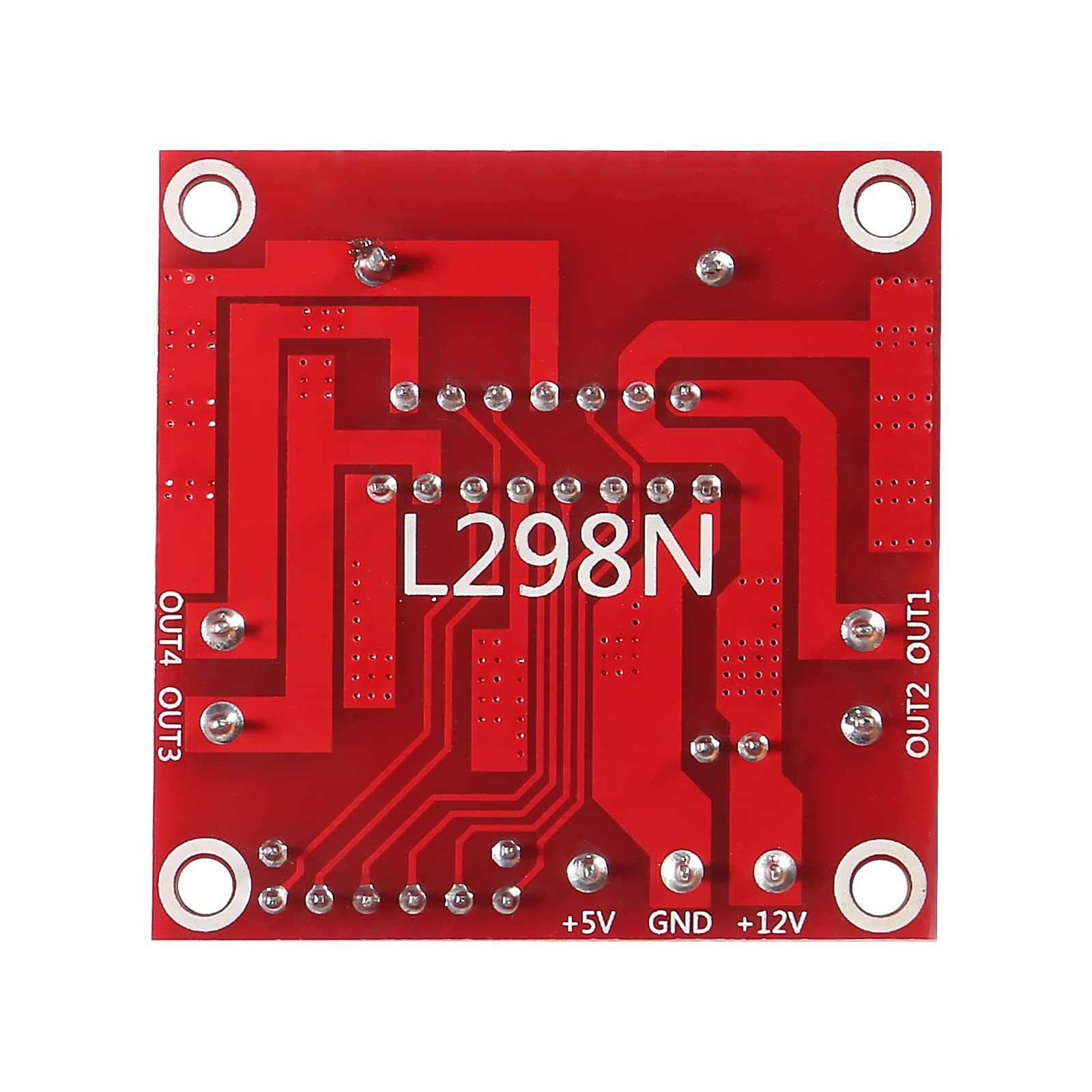 AEDIKO 4pcs L298N Motor Drive Controller Board Module Dual H Bridge DC Stepper with Jumper Wires M/F M/M F/F for DIY Electric Projects, Smart Car Robot