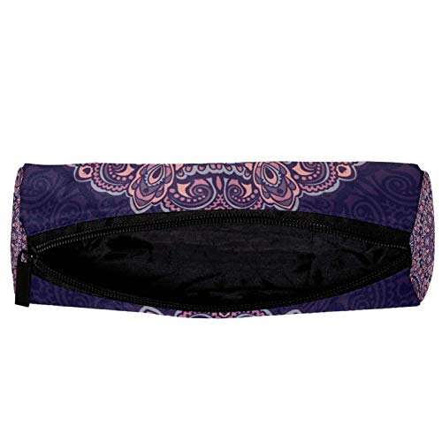 Abstract Flower Mandala Pencil Bag Pen Case Stationary Case Pencil Pouch Desk Organizer Makeup Cosmetic Bag for School Office