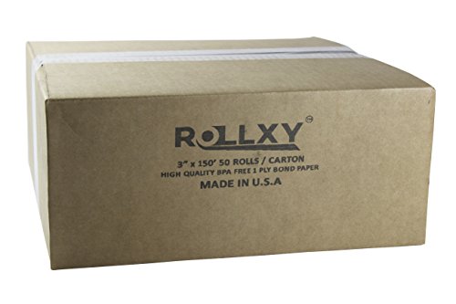 3" x 150' 1-Ply Bond (50 Rolls), Works for TM-U200B, TM-U200D, TM-U210, TM-U220