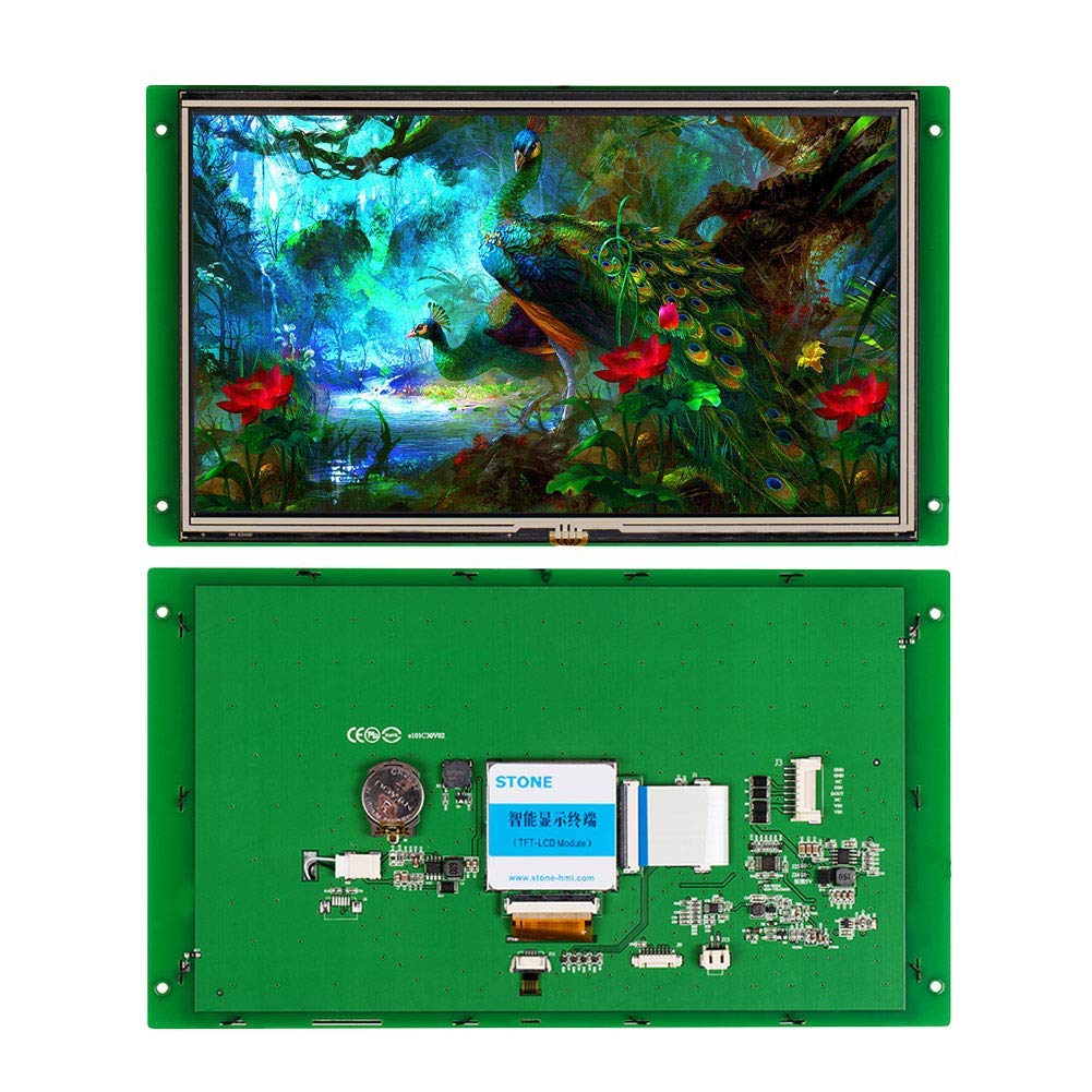 10.1 Inch Serial LCD Display Module with Program + Touch Screen for Equipment Control Panel(10.1 Inch, WTVC101WT-01)