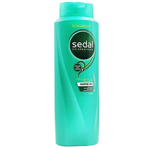 Sedal Co-Creations 2 in 1, Shampoo and Conditioner, Herbal Essence Scent, Anti-Frizz, 2-Pack of 22 FL Oz, 2 Bottles.