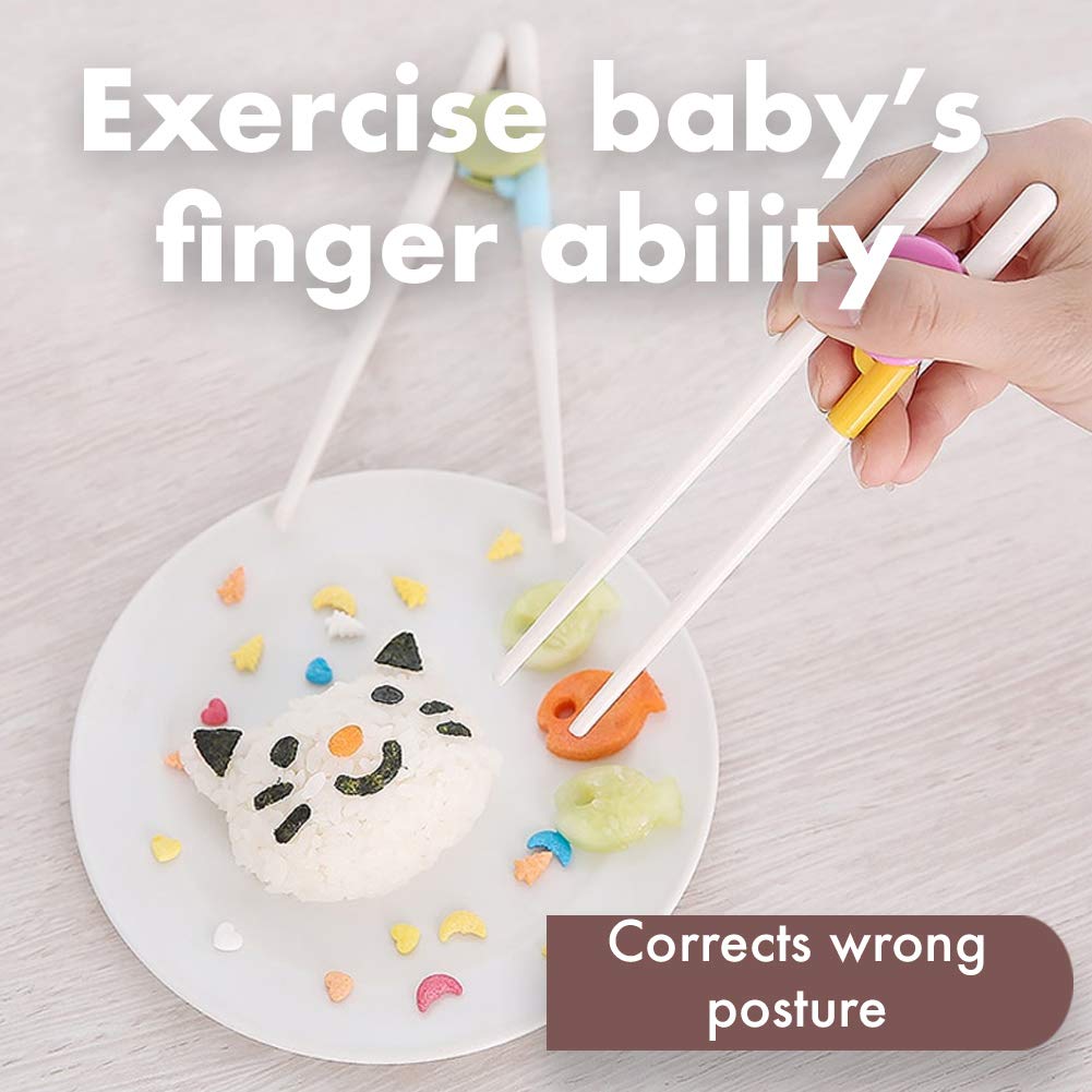 5 Pairs Easy to Use Cheater Training Chopsticks for Children and Adults Fashion Helper Training Toy Reusable Kids Learnings Chopstick