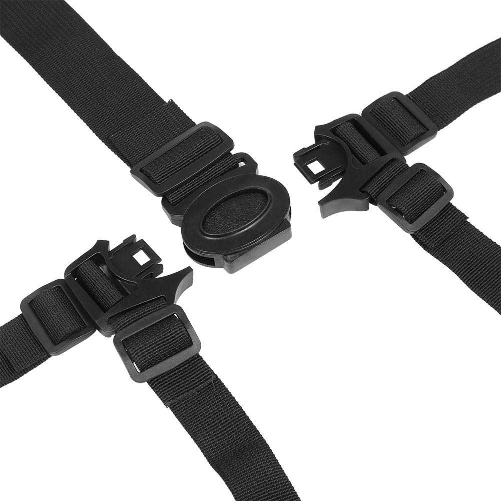 ViaGasaFamido Baby Seat Harness Belt, Universal Baby Seat Harness Holder 5 Point Belt Adjustable Stroller Children Pushchair Rotating Protction High Chair Straps(Buckle Type)