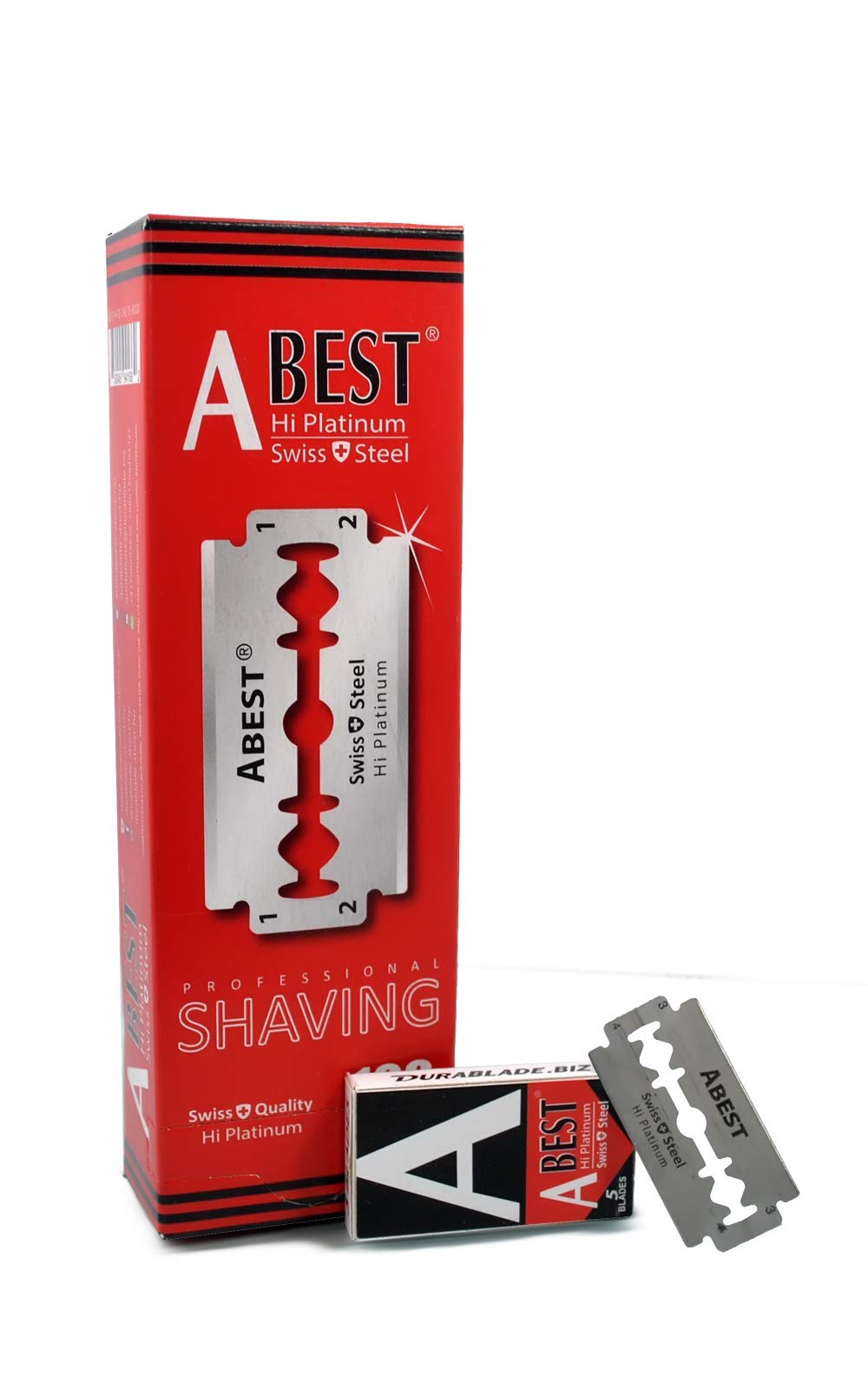 100 ABest Hi Platinum Double Edge Razor Blades For Safety Razor - Men´s Safety Razor Blades For Shaving For Men For A Smooth And Clean Shave (1 Year Supply)