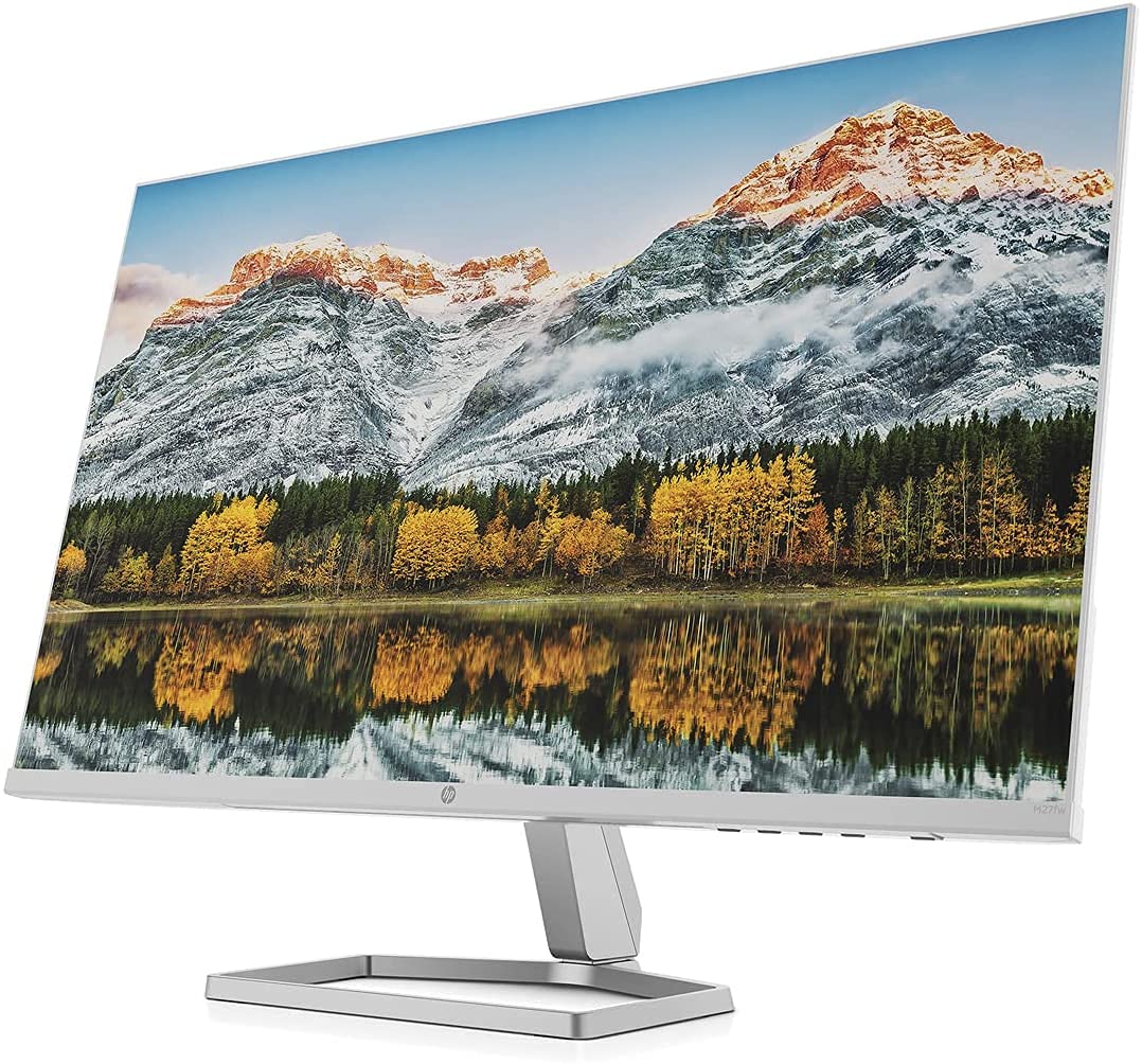 HP M27fw 27 inch FHD (1920 x 1080) 75Hz Anti-Glare Monitor, On-Screen Controls, AMD FreeSync, Low Blue Light Mode, White