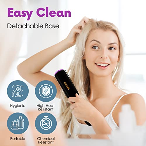 Alpree Classic Styling Hair Brush 9 Row - For Natural, Thick, Curly Hair | Classic Nylon Bristle Styling & Detangler, Great For Creating Ringlets, For Separating, Shaping & Defining Curls -