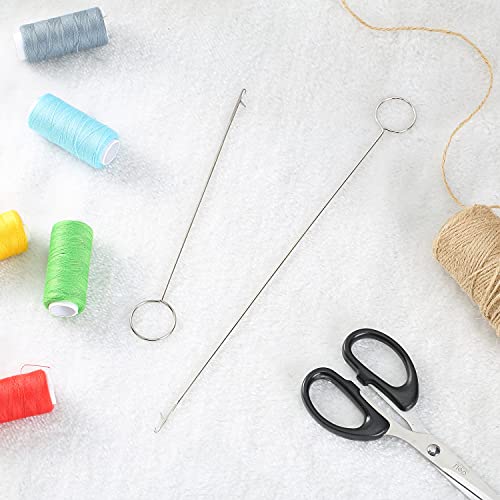 Mr. Pen- Loop Turner Hook with Latch, 2 Sizes (Long & Short), Stainless Steel Loop Turner for Fabric Tube Straps Belts Strips, DIY Knitting Accessories, Sewing Tools, Sewing Accessories and Tools.