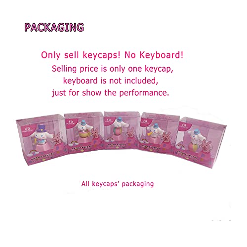 Custom Japanese Anime Keycaps,Compatible with Cherry MX Switches Mechanical Keyboard Pink PBT Keycap,Computer Gaming Keyboards Cute Key Caps,Artisan ESC OEM Profile R4 Key Cap (Step On The Ball)