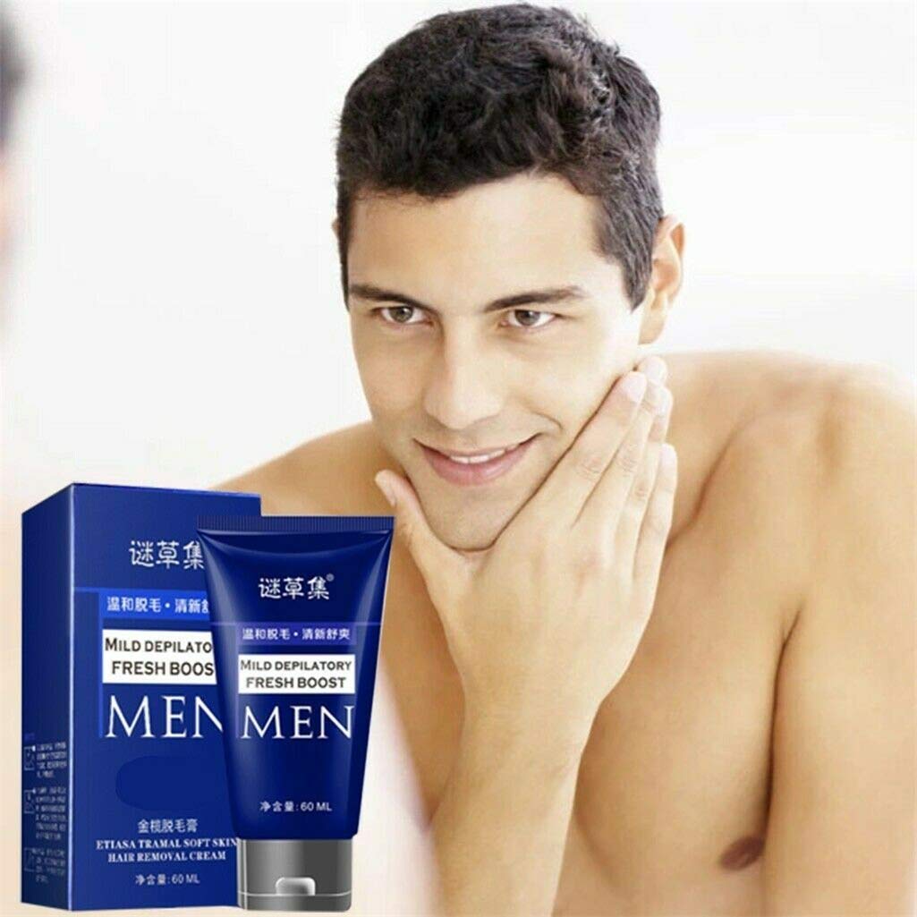 AFGQIANG Permanent Hair Removal Cream Depilatory Paste Beard Moustache Remover Cream