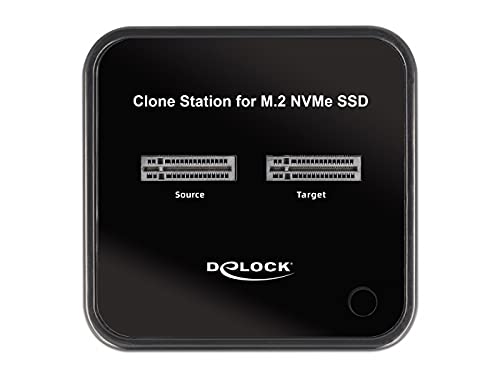 Delock M.2 Docking Station for 2 x M.2 NVMe PCIe SSD with Clone Function
