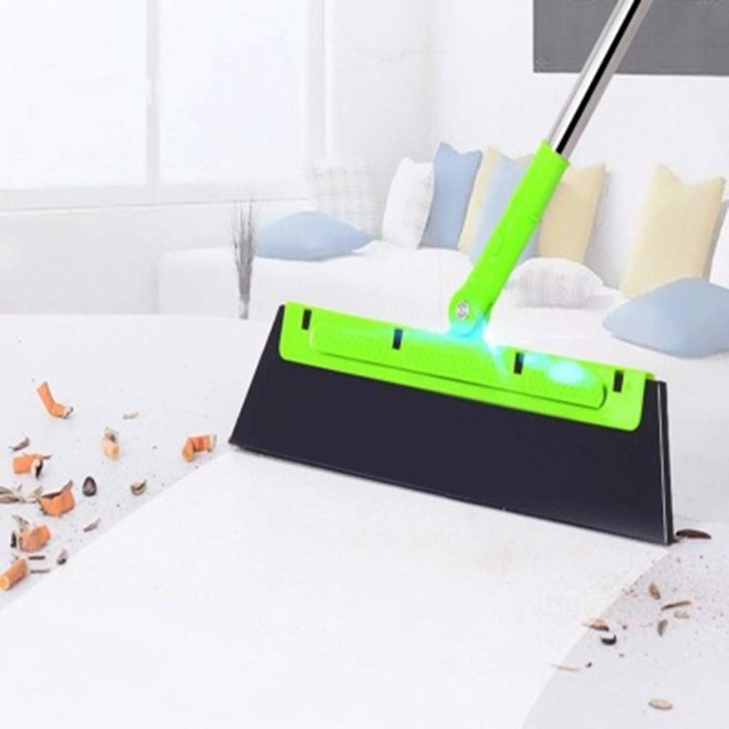 *m·kvfa* Magic Broom Sweeper Dust Hair Bathroom Wiper Broom Rotate Connector Rubber Tool Adjustable Long Handle Removal Pet Human Hair