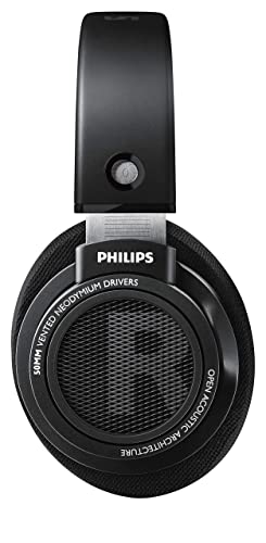 Philips Audio Philips SHP9500 HiFi Precision Stereo Over-Ear Headphones (Black) (Renewed)