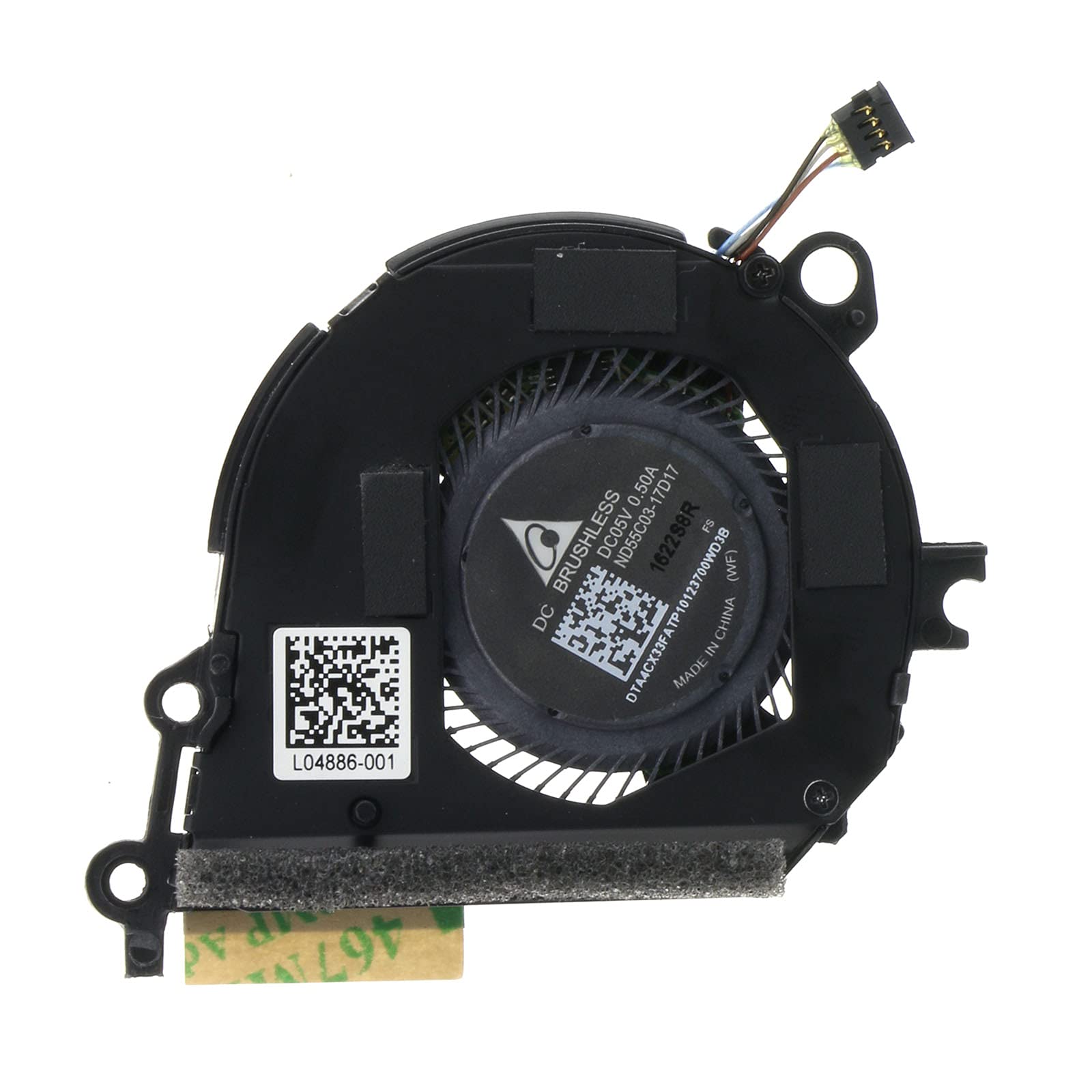 Replacement TRADOCK Left & Right CPU Cooling Fan L04886-001 L04885-001 for HP Spectre X360 13-AE 13T-AE000 13-AE000 ND55C03-17D17 ND55C03-17D16