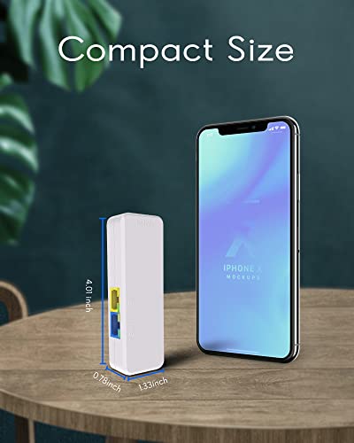 Cqenpr PoE Extend Switch, IEEE802.3af/at/bt, PoE++ BT Port 60W Output, Cascade 3-4 Times, Distance Extend 130M,No Power Required, Plug&Play. (Indoor poe Extender)