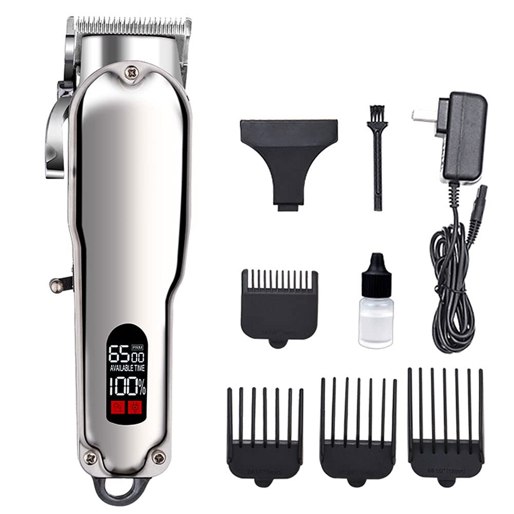 Metal Body Electric Clippers, Strong Power, No Damage to Pet Skin, Fine Adjustment of The First Five Gears, Large-Capacity Lithium Battery