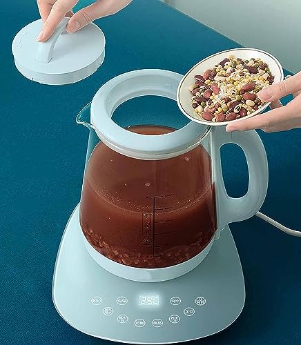 1.5L Household Electric Kettle Health Pot Automatic Thickening Glass Multi-Function Kettle Electric Boiling Teapot 12H Insulation High Borosilicate Glass A,1.5L
