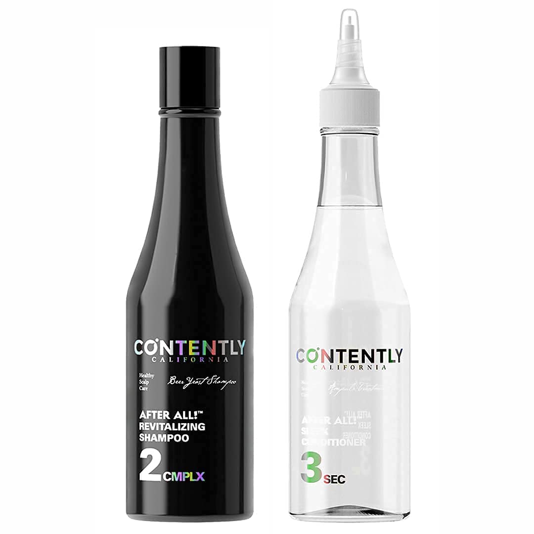 After All! Sleek Conditioner & Revitalizing Shampoo Set - Restores and Hydrates Scalp and Hair I Sulfate Free I For All Hair Types - 2 x 10.14 fl oz