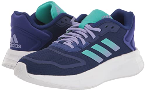 adidas Women's Duramo 10 Running Shoe, Legacy Indigo/Mint Rush/Light Purple, 11