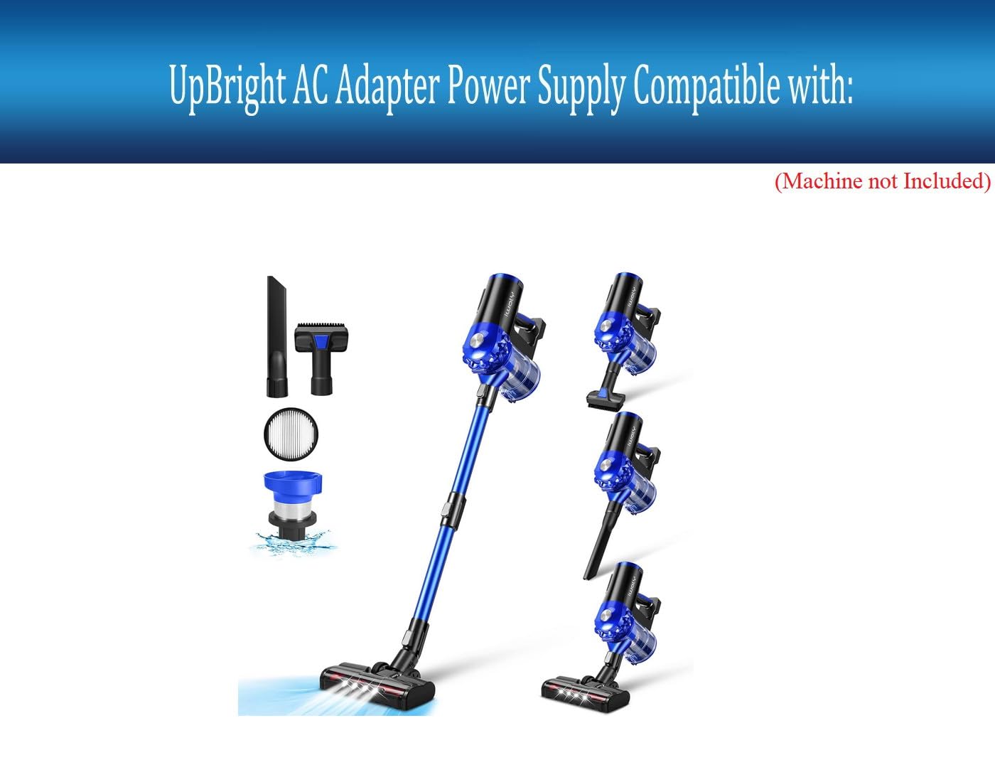 UpBright 26V AC/DC Adapter Compatible with iwoly C150 D300 22.2V 2200mAh Li-ion Battery Handheld Cordless Stick Vacuum Cleaner Model RSS1002-130260-W2J 26VDC 500mA 0.5A Power Supply Cord Charger PSU