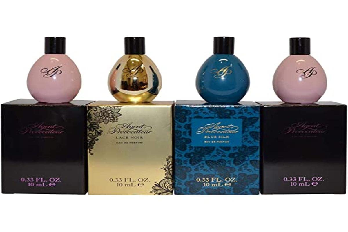 Agent Provocateur Womens Variety Eau de Parfum .34 oz. 10 ml, 4 Pcs Miniature Gift Set