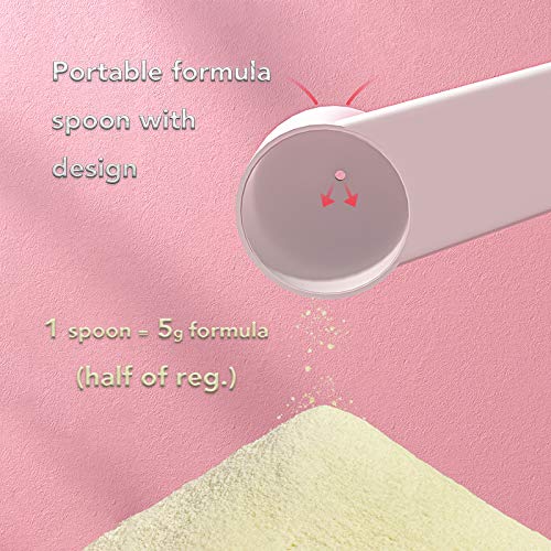 Happiddler Baby Formula Dispenser, Portable Milk Powder Container - for Toddler Travel, Bedroom Candy Fruit Snack Cups (Small, 2. Green)