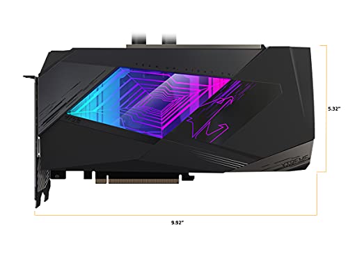 GIGABYTE AORUS GeForce RTX 3080 Xtreme WATERFORCE 10G (REV2.0) Graphics Card, All-in-one Cooling System, LHR, 10GB 320-bit GDDR6X, GV-N3080AORUSX W-10GD REV2.0 Video Card