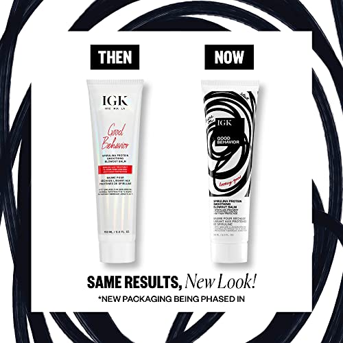 IGK Good Behavior Spirulina Protein Anti-Frizz Smoothing Blowout Balm 150 ml / 5 oz