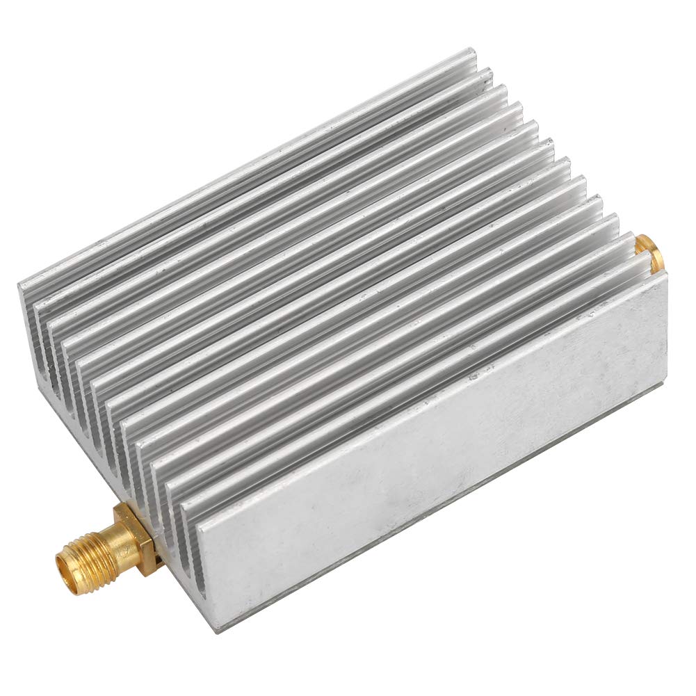 1-512MHz 1.6W Wideband Low Power RF Amplifier Broadband RF Low Power Amplifier with Heat Sink for Shortwave FM Ham Radio