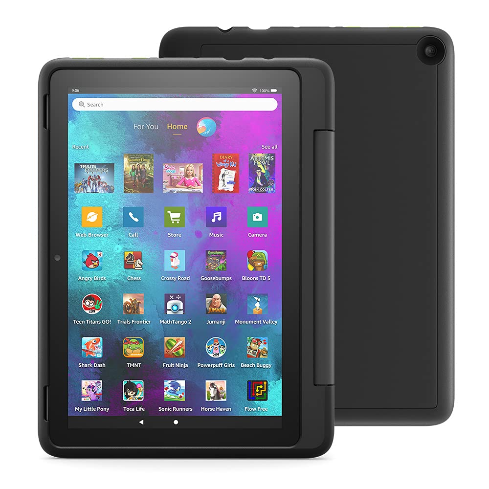 Amazon Fire HD 10 Kids Pro tablet, 10.1", 1080p Full HD, ages 6–12, 32 GB, (2021 release), named "Best Tablet for Big Kids" by Good Housekeeping, Black