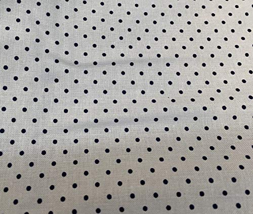 Black Swiss Polka Dot On White - Riley Blake 100% Cotton Fabric