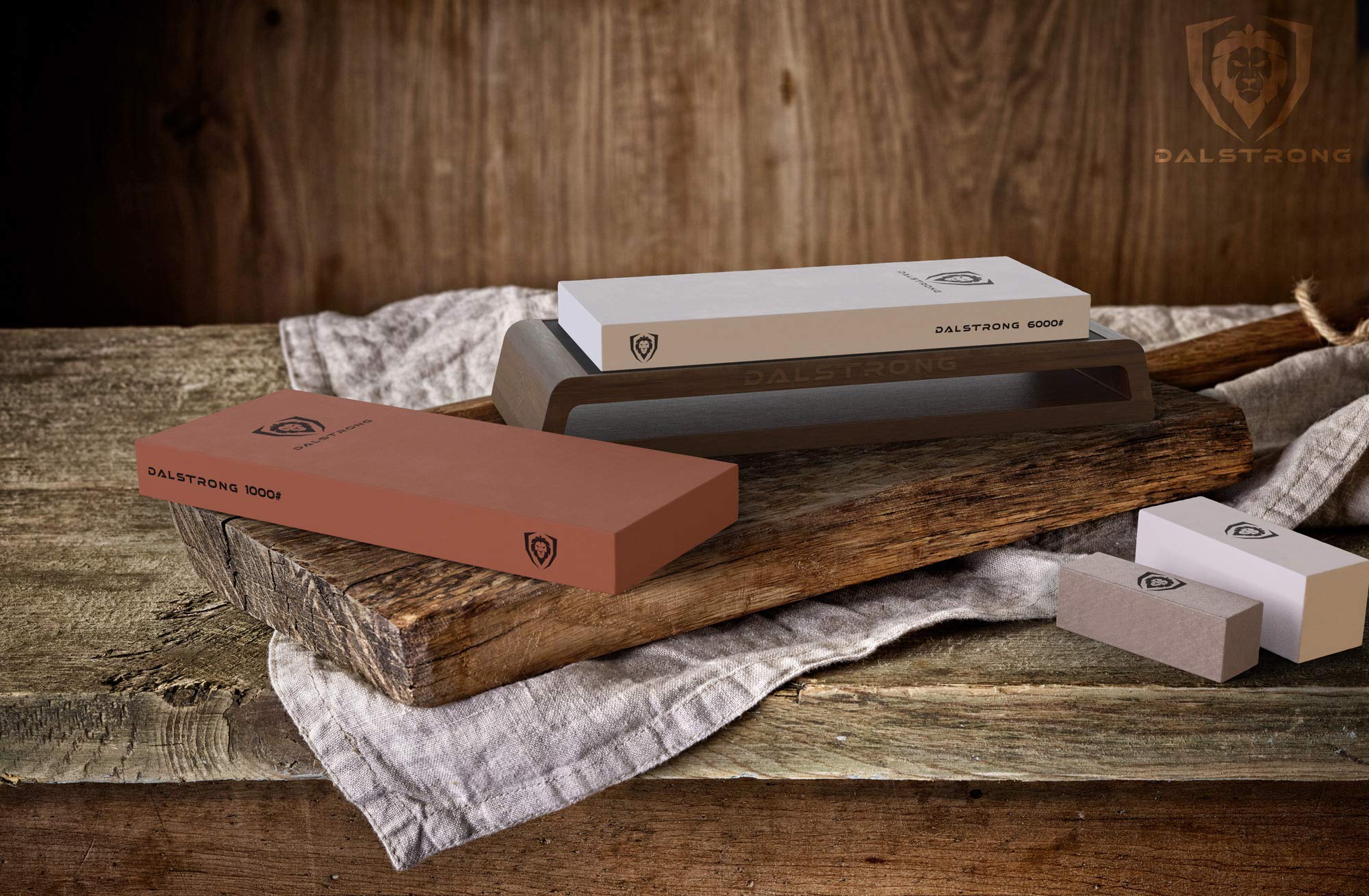 Dalstrong The Gladiator Series Elite Bull Nose Butcher Knife 10" Bundled with Premium Whetstone Kit - #1000/#600 Grit
