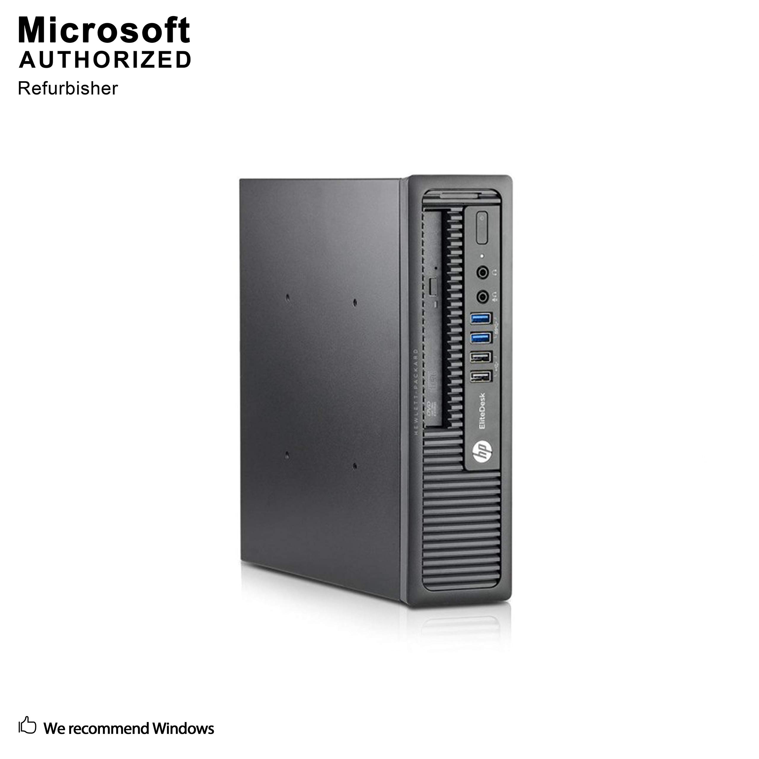 HP EliteDesk 800 G1 Ultra Small Form Desktop PC, Intel Quad Core i5-4590S up to 3.7GHz, 16G DDR3, 500G, WiFi, BT 4.0, Windows 10 64 Bit-Multi-Language Supports English/Spanish/French(Renewed)