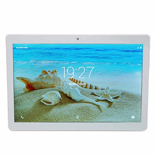 10 Inch HD Tablet, 1.6GHz Octa Core Dual Camera AC100-240V 1960x1080 IPS 2GB 32GB Metal Shell Video Calling Tablet for Android11 for Gaming (US Plug)