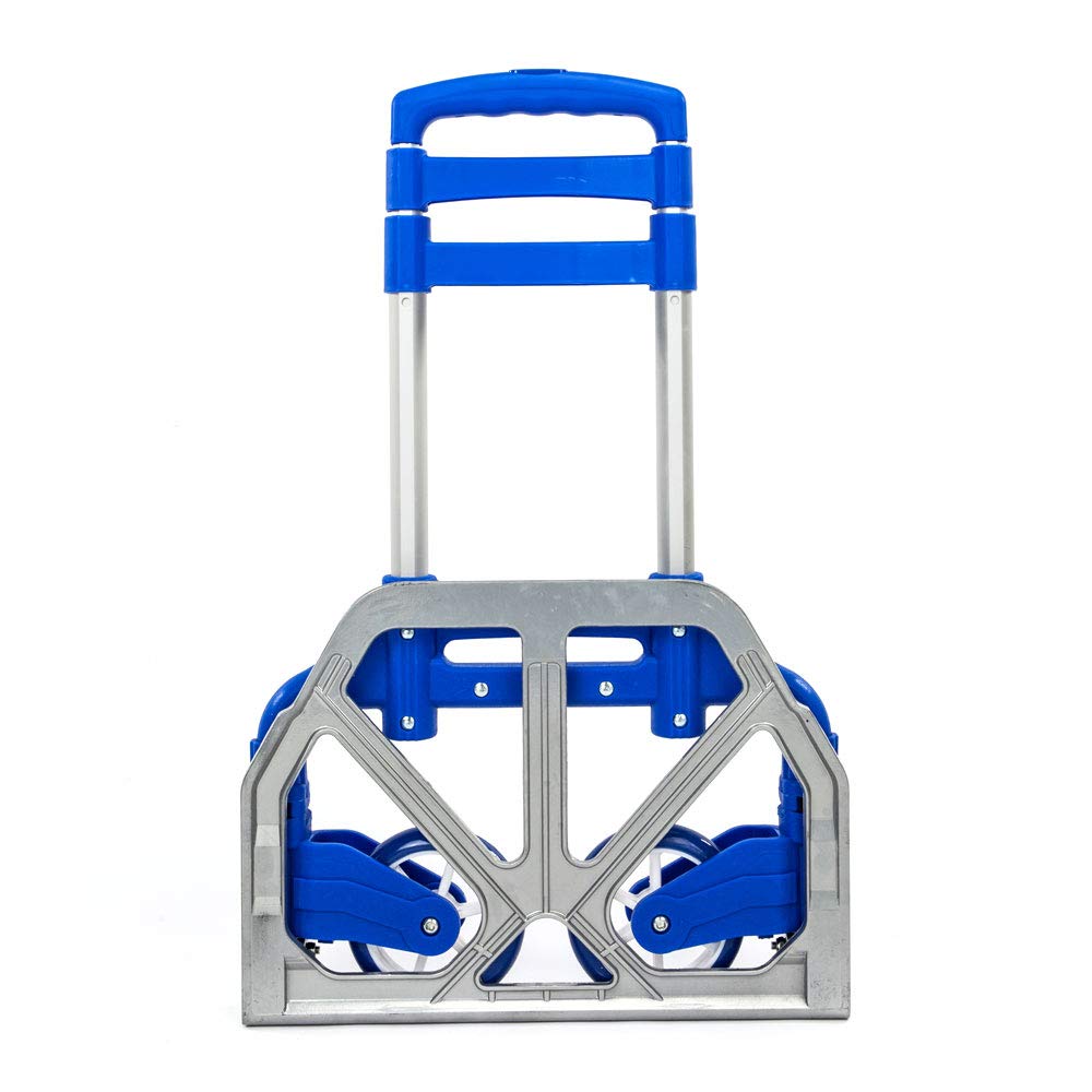 Trlec gt4-ly and Durable Portable Folding Collapsible Aluminum Cart Push Truck Trolley Blue