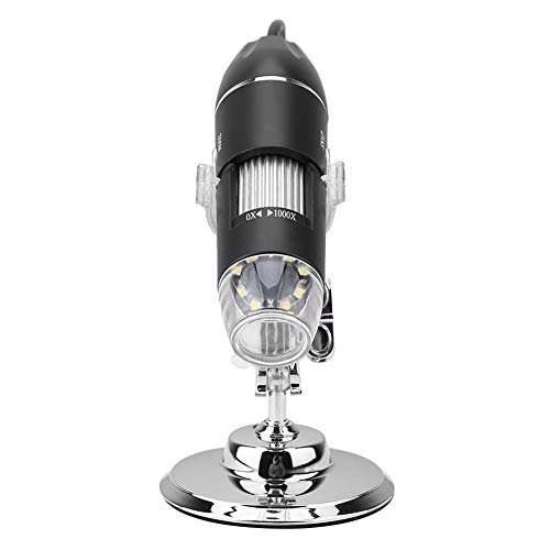 USB Microscope, 50X-500X 0.3MP LED Microscope USB Magnifier for Computer with Holder for Industrial PCB Checking,Jewelry Appraisal,Detecting, etc
