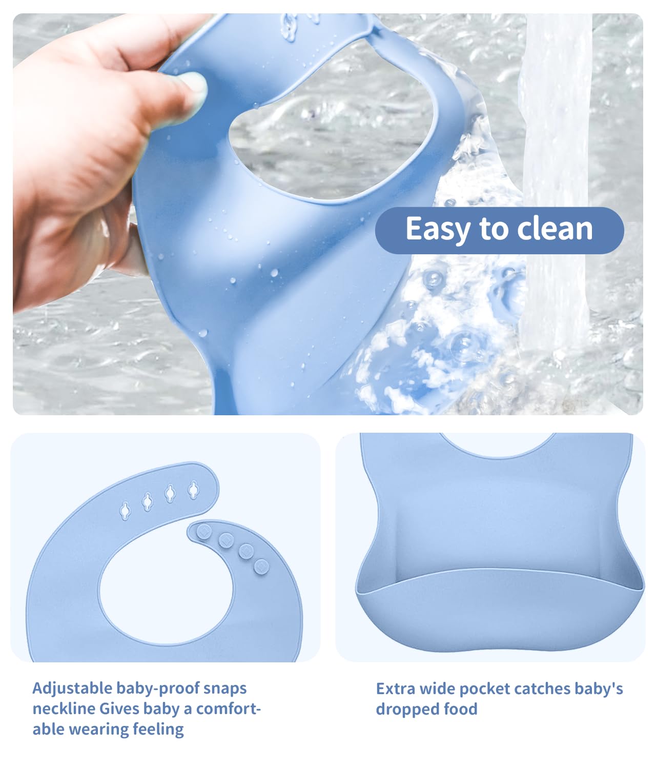 10Pcs Silicone Baby Feeding Set - Baby Led Weaning Supplies-Toddler Utensils with Baby Plates and Bowls with Suction, Bibs, Straw Cup,Baby Spoons Forks,- Ideal for Baby Self Feeding 6+ Months