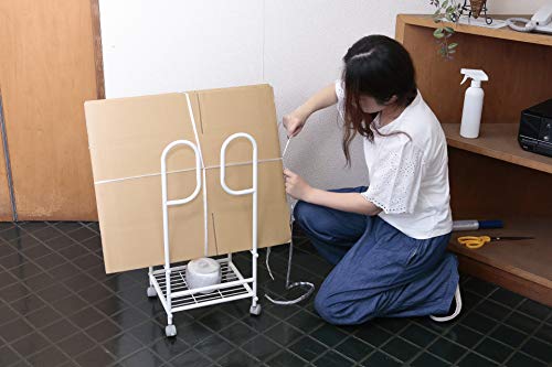 Azwil DBS01 Cardboard Stocker, White, Casters