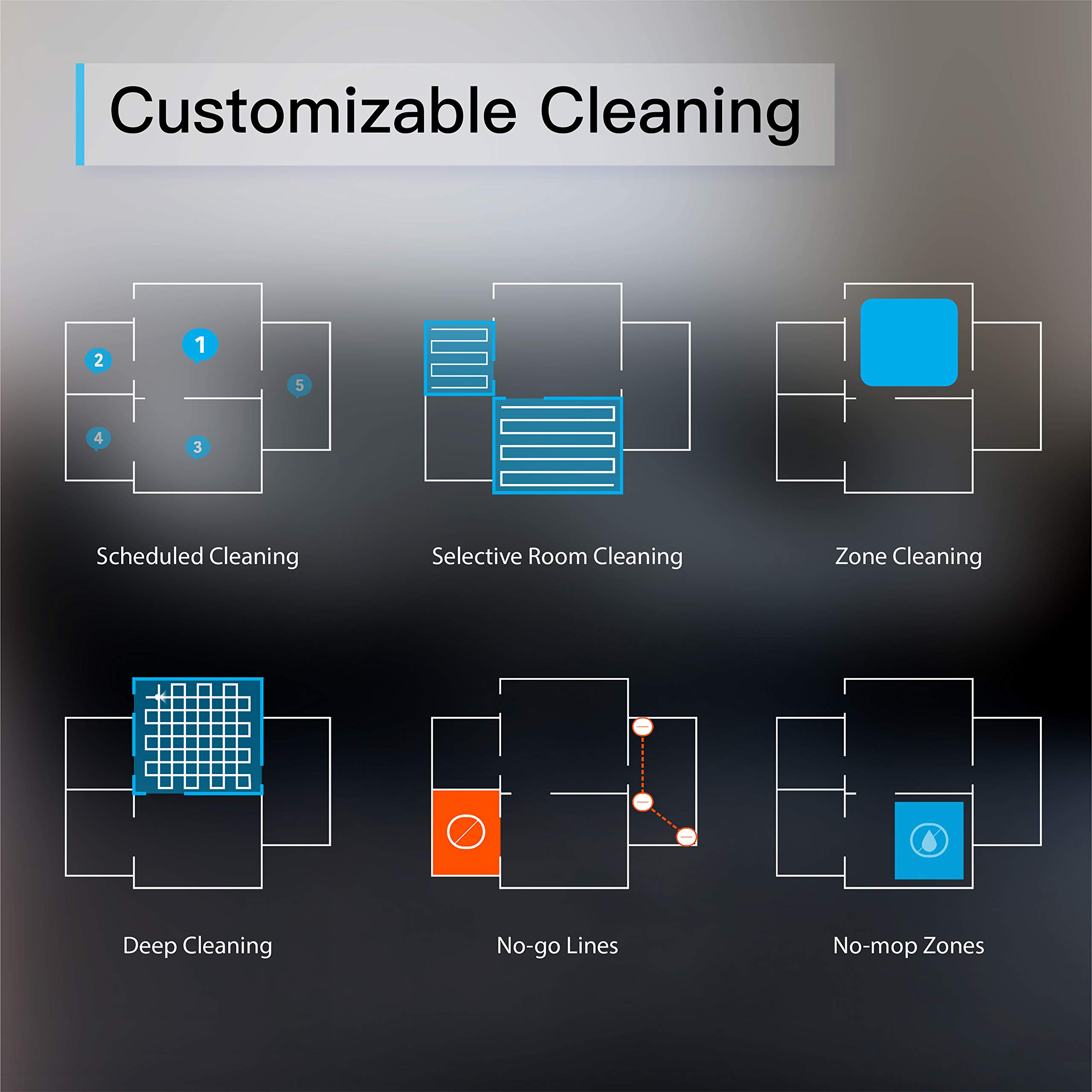 + 360 S7 Pro Robot Vacuum and Mop, LiDAR Mapping, 2650 Pa, No-Go Zones, Selective Room Cleaning, Self Charge and Resume, Compatible with Alexa and Google Assistant