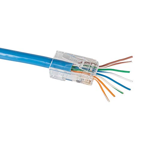 Klein Tools VDV826-764 Modular Data Plug for CAT6A and Larger Diameter CAT6 Indoor or Outdoor Ethernet Cable, 200-Pack