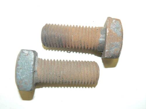1"-8 x 2 1/2" Square Head Machine Bolts - Plain Steel Finish - Lot of 8 Pcs. HQ