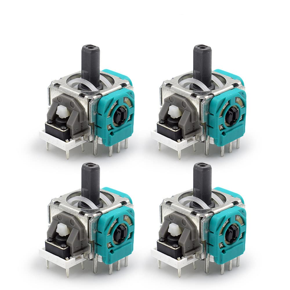 3D Analog Joystick Replacement, Controller Joysticks Compatible for Sony PlayStation 5 Game Controller Potentiometer Thumb Switch Controller Joypad Gamepad Sensor Module Axis Replacement