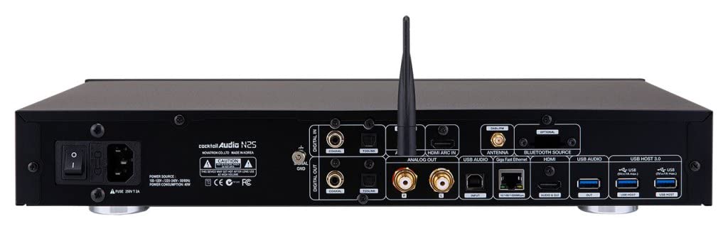 Cocktail Audio N25 Streamer/Network Player/Roon Point/MQA DAC (Black)
